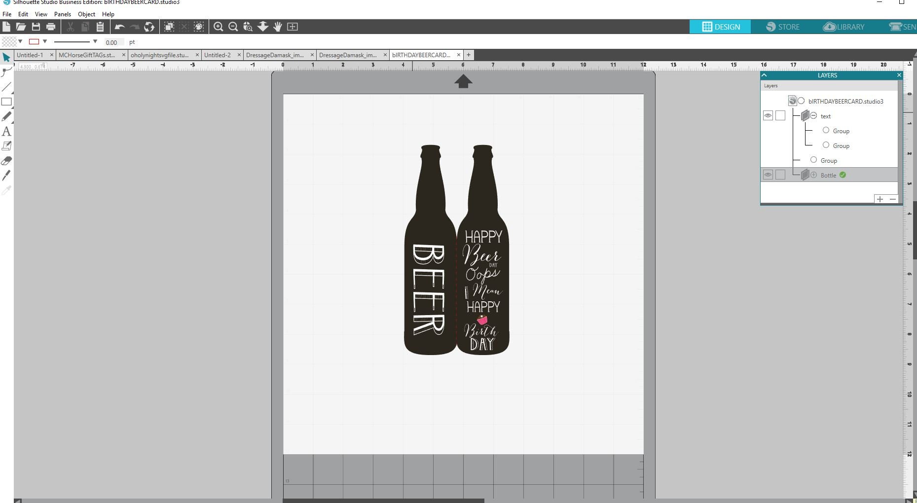 Happy Beer Day Card Svg Cut File, Silhouette Design Studio File - Etsy