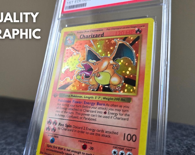 Charizard 1st Edition Holographic + FREE STAND | Sealed Red-border ...