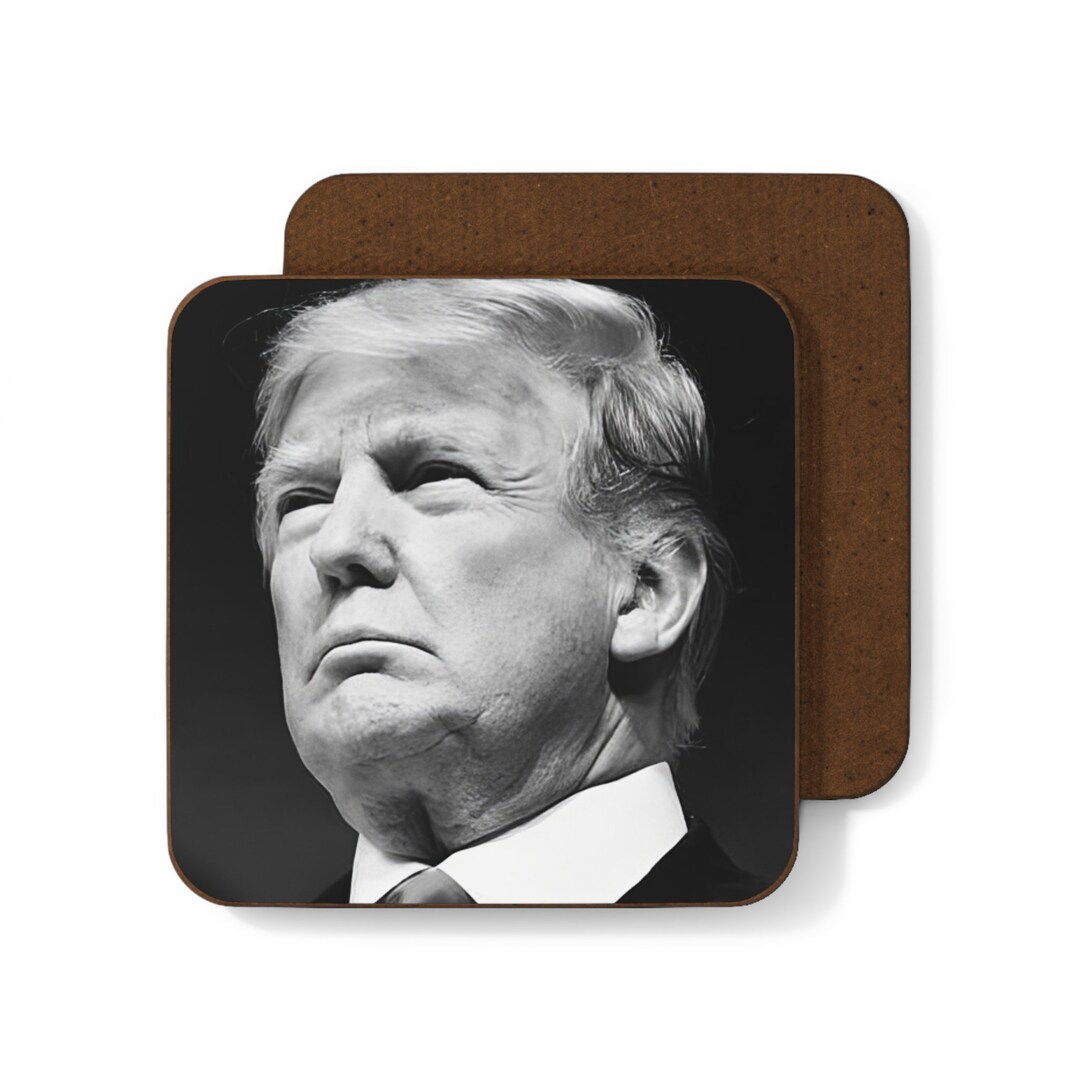 President Donald Trump Coaster Home & Office Decor, Trump Drink Coaster ...
