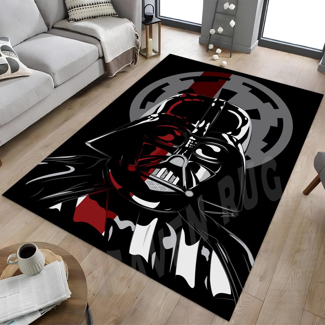 Darth Vader Rug, Galactic Empire Logo Rug, Star Wars Logo Rug, Star ...