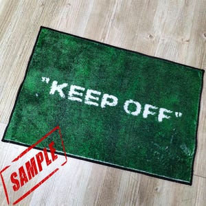 Wet Grass Style Keep off Area Rug, Keep off Rug, Keep Off, the Keep off ...