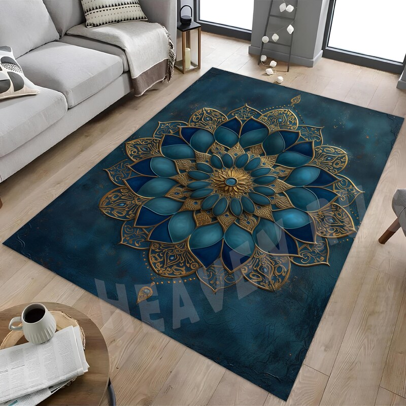 Mandala Mandala Rug - Etsy