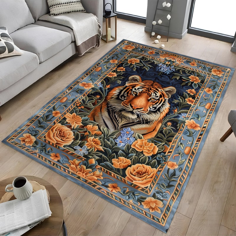 Tiger Rug - Etsy