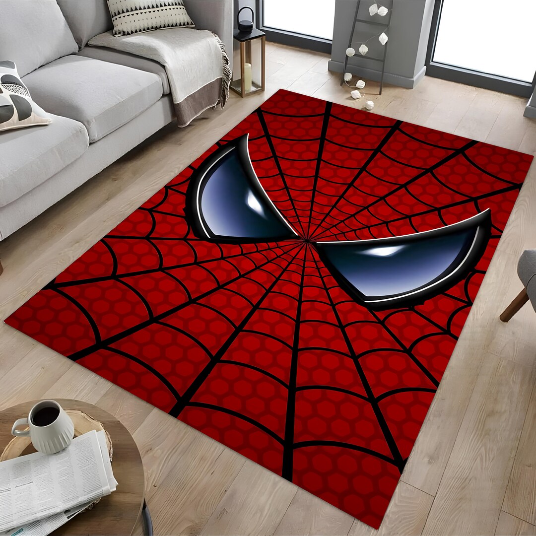 Spider Man Eyes Rug, Spider Man Rug, Super Hero Rug, Kids Room Rug ...