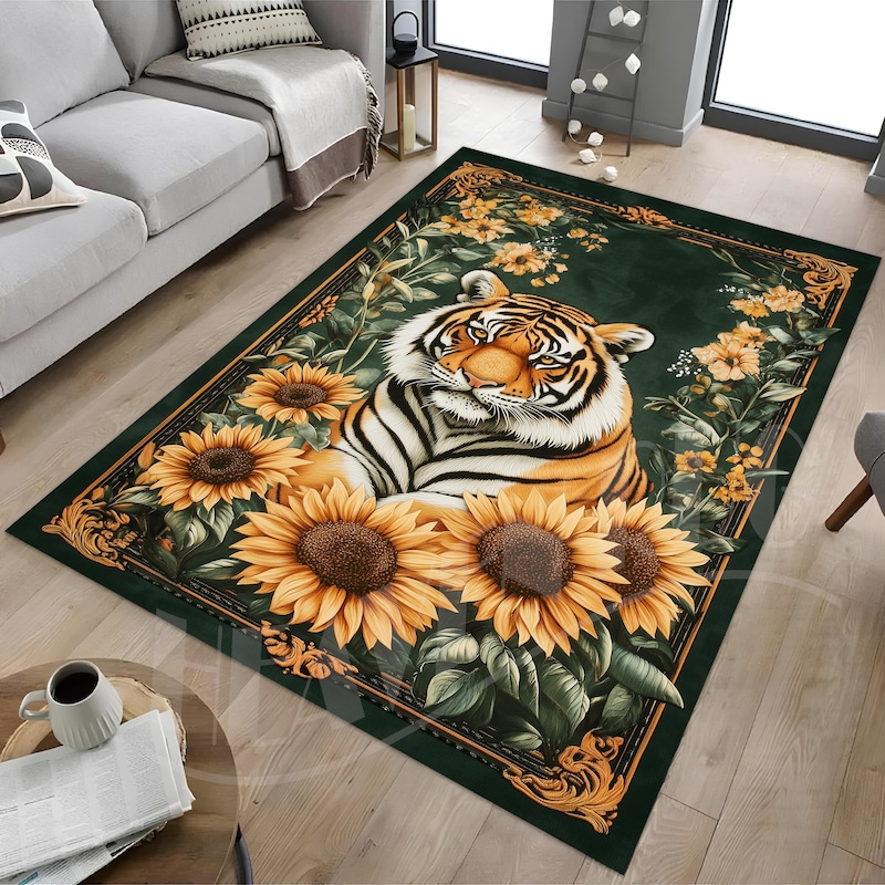 Tiger Carpet - Etsy