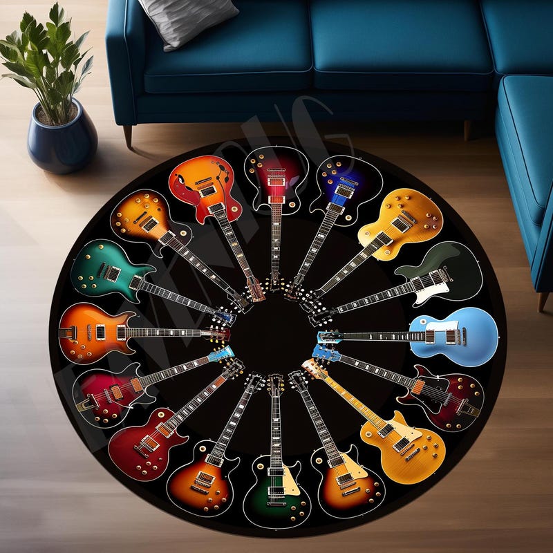Round Rug - Etsy
