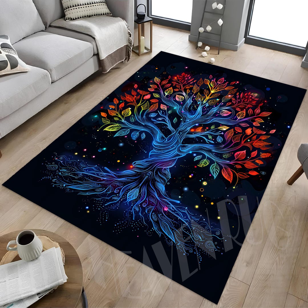 Tree of Life Rug, Modern Tree of Life Rug, Celtic Tree of Life Rug ...