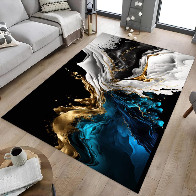 Marble Carpet Rug - Etsy