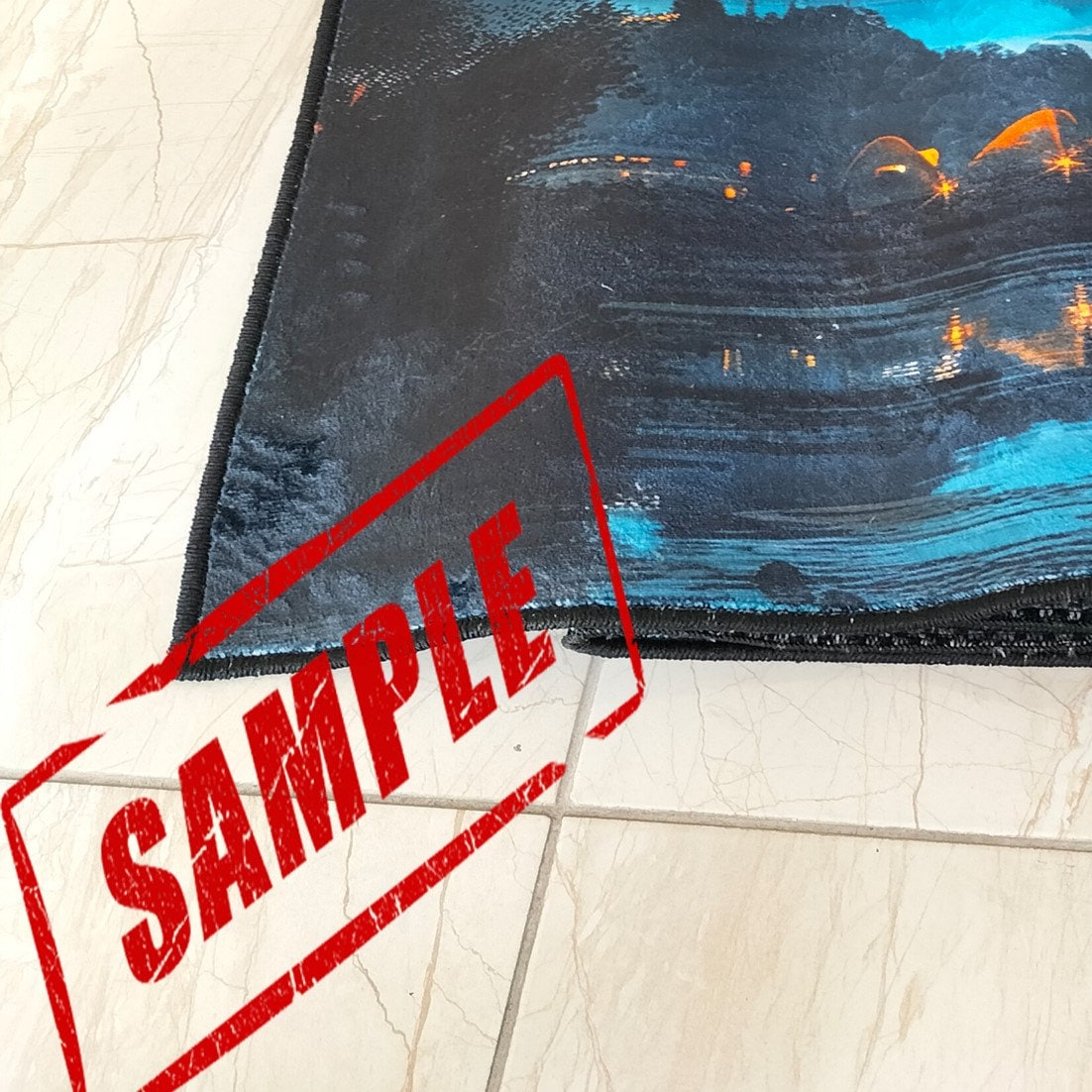 Beach Hallway Runner Rug: Coastal Sea Wave Design - Etsy