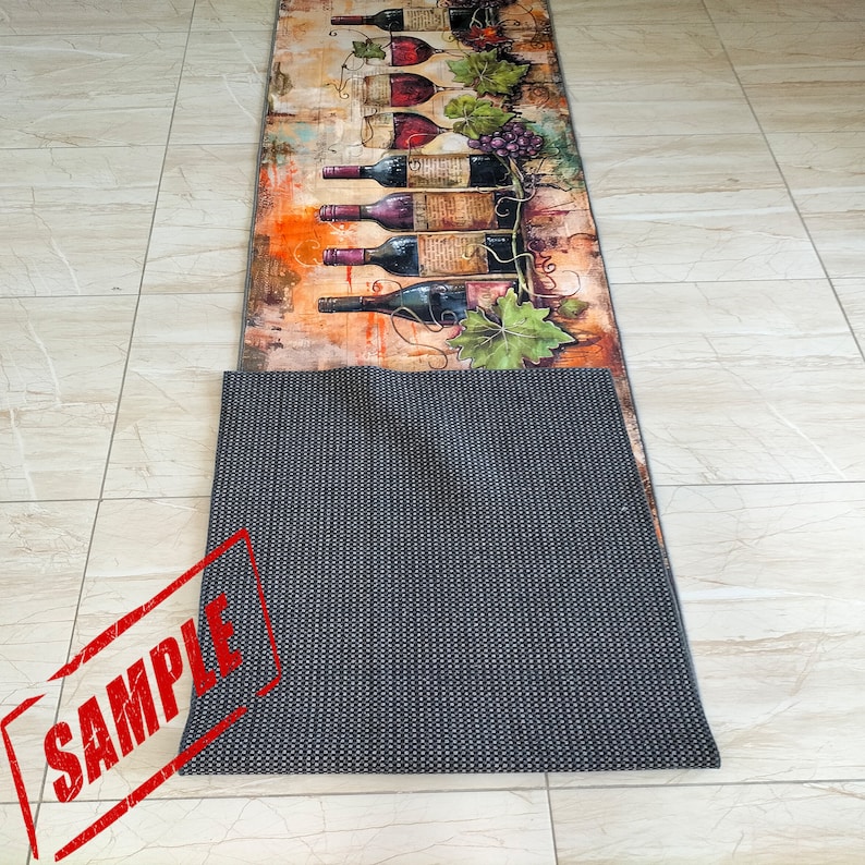 Wine Runner Rug: Kitchen Hallway Decor - Etsy