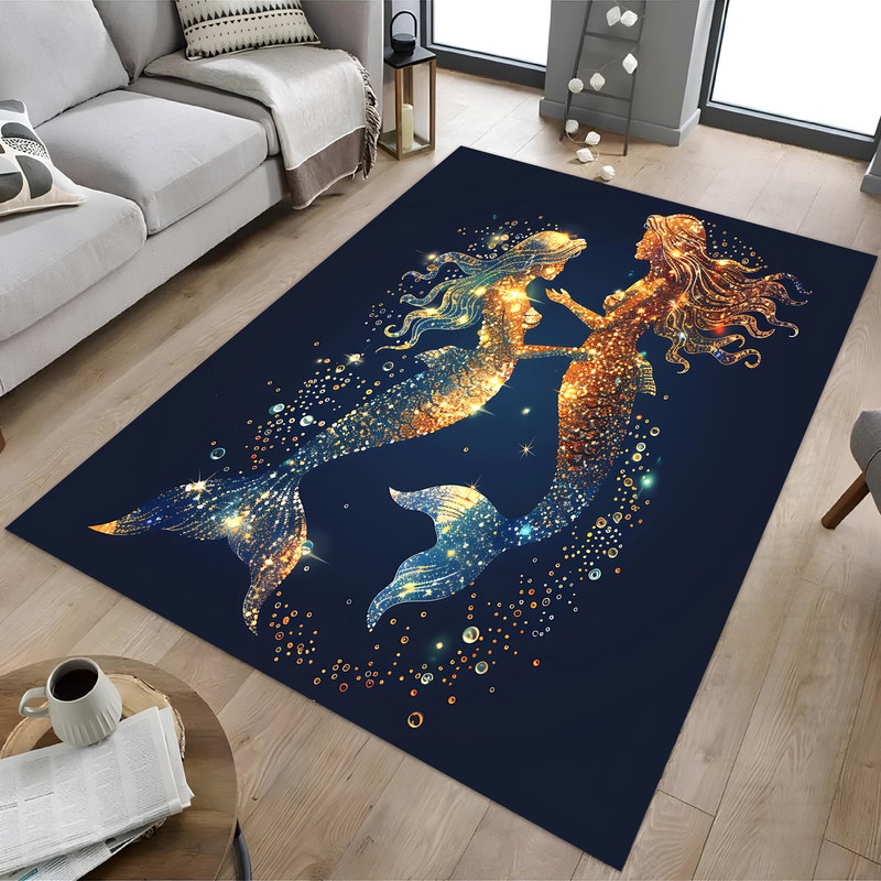Mermaid Area Rug - Etsy