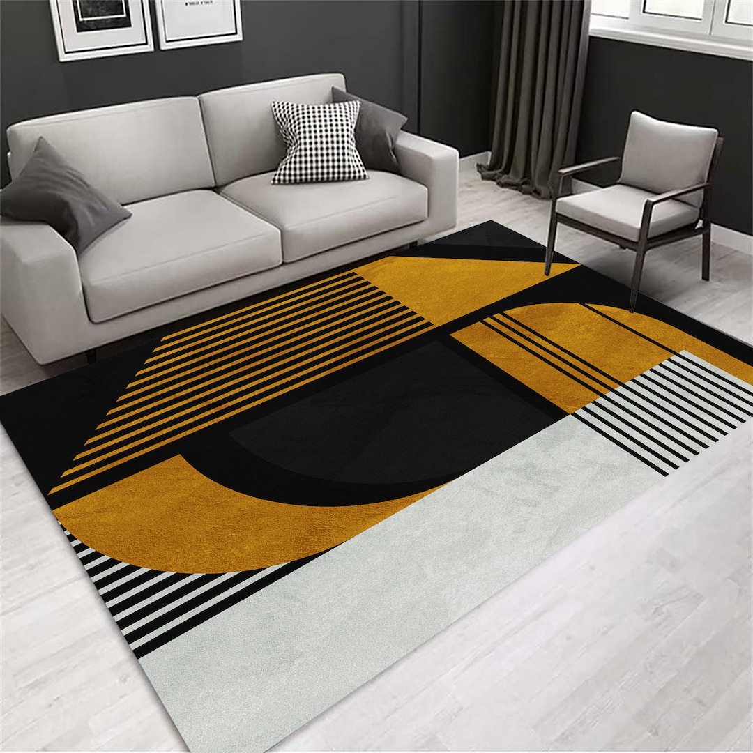 Mid Century Modern Art Rug, Mid Century Rug, Mid Century Modern Rug ...