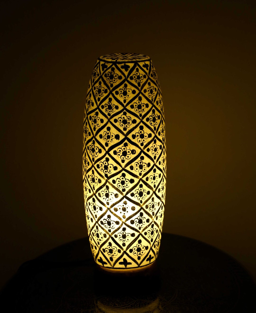 Camel Skin Tower Lamp - Etsy
