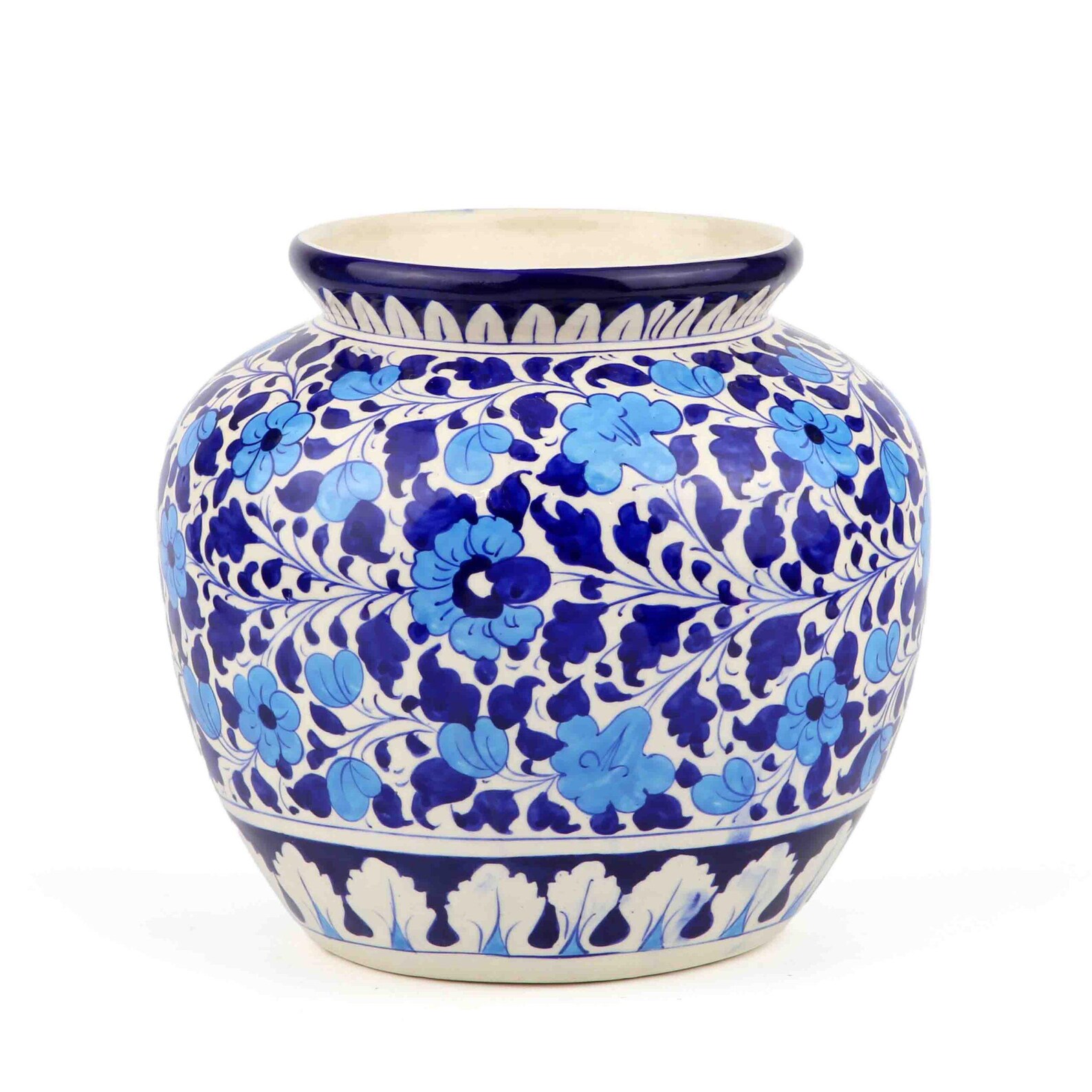 Ceramic Flower Pot Handpainted and Handmade - Etsy