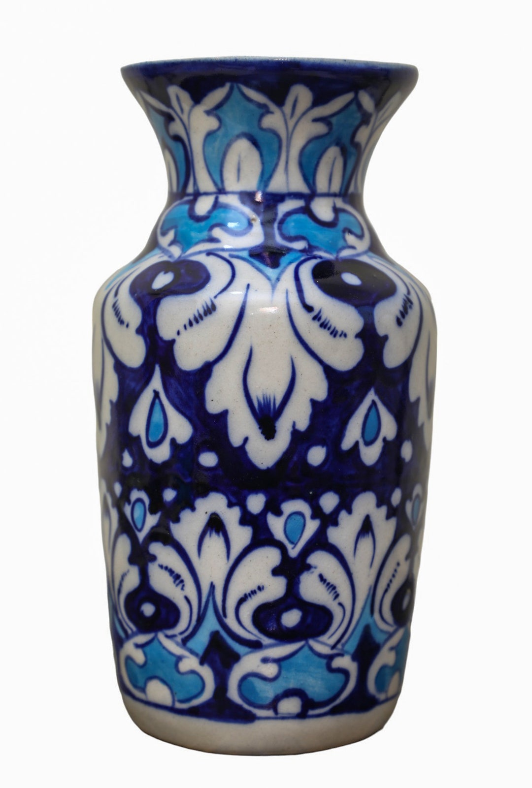 Ceramic Flow Vase Handmade and Handpainted Medium Size 20cm 8inches ...