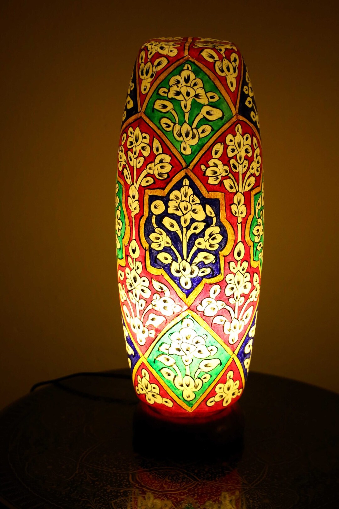 Camel Skin Tower Lamp - Etsy