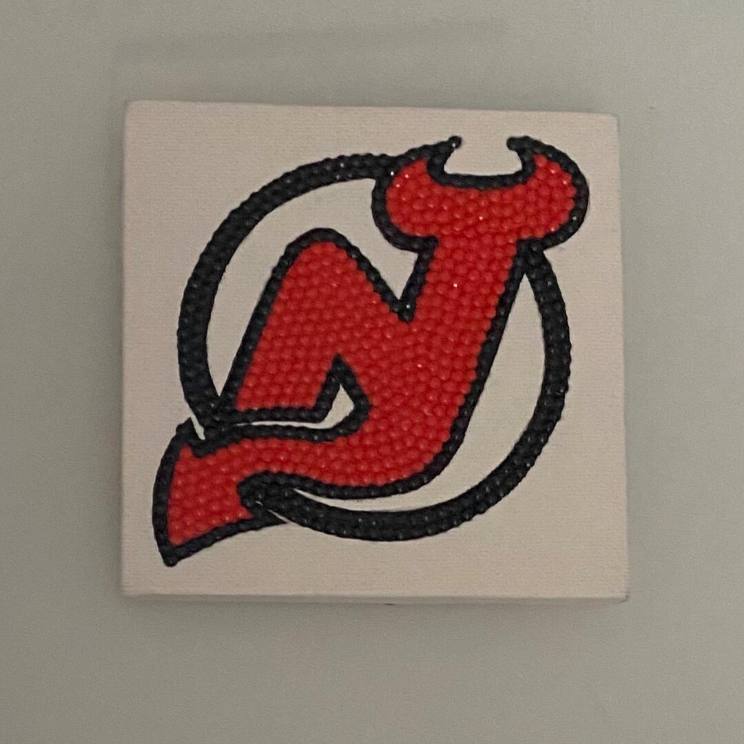 Hockey Team Bedazzled Canvas - Etsy