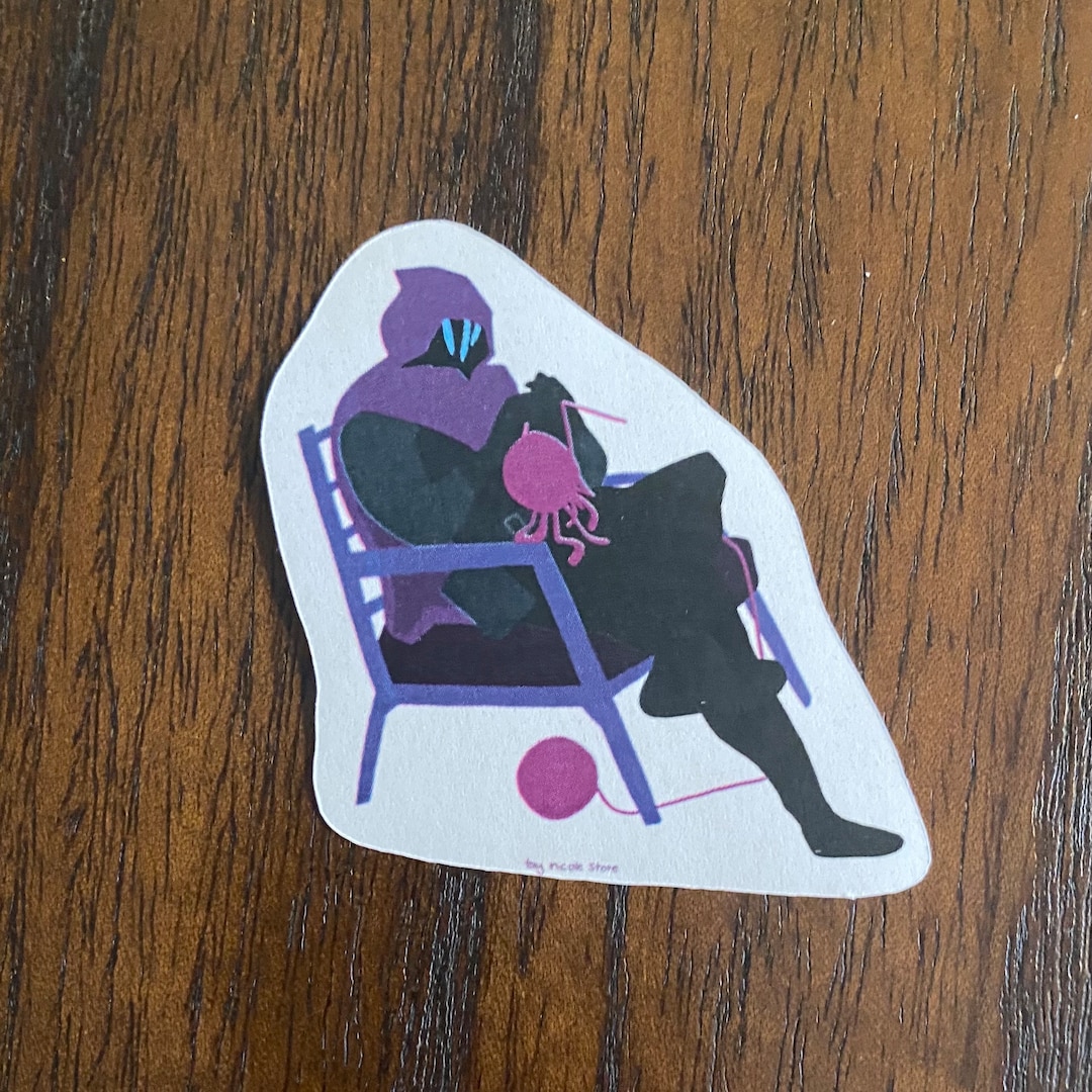 Omen Knitting Sticker - Etsy