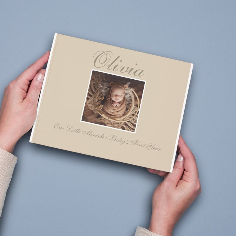 Babys First Year Photobook Canva Template Baby Album Template for Canva ...