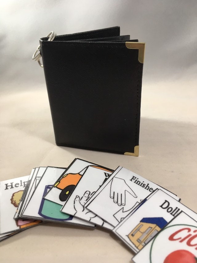 Communication Wallet Keyring Activity, 24 Autism PECS, Visual Aid ...