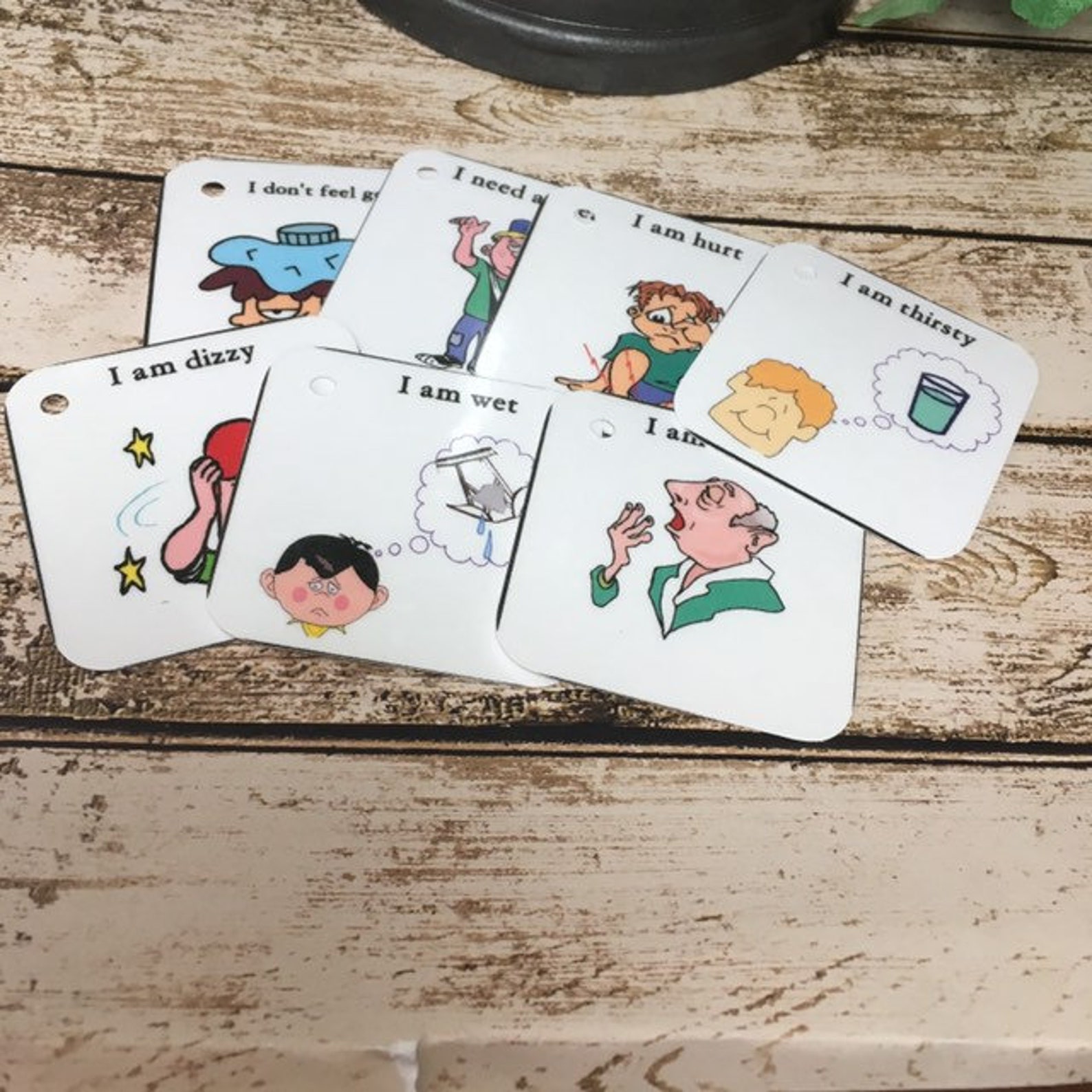 Social Skills Keyring Activity, Autism PECS, Visual Aid Communication ...