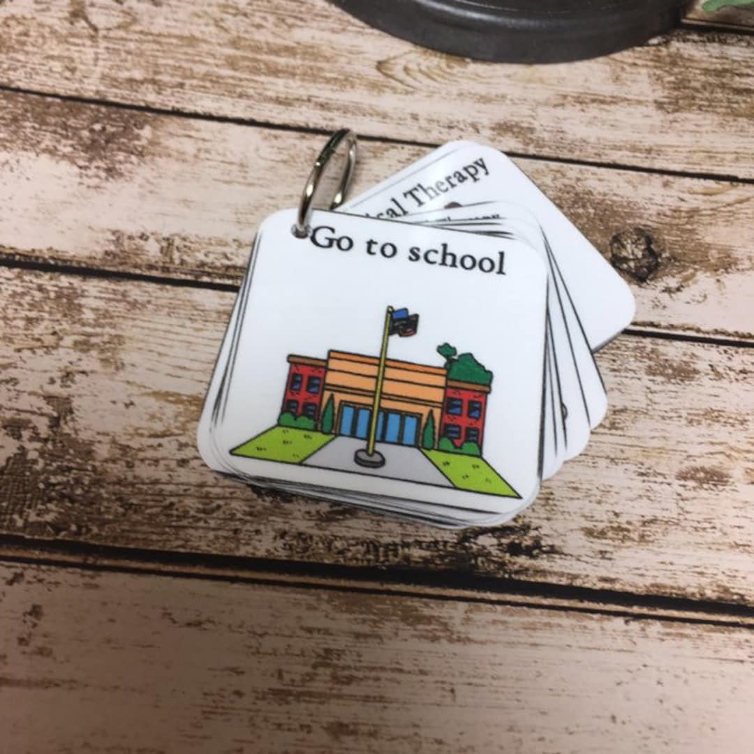 Social Skills Keyring School Activity, Autism PECS, Visual Aid ...