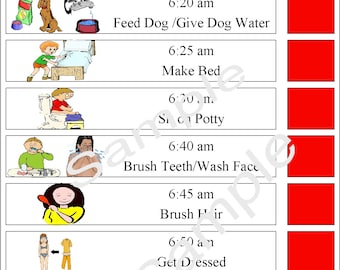 Aba Daily Visual Chart - Etsy