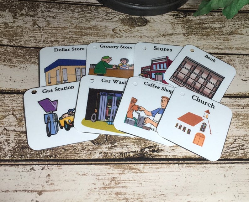 Social Skills Keyring Activity, Autism PECS, Visual Aid Communication ...