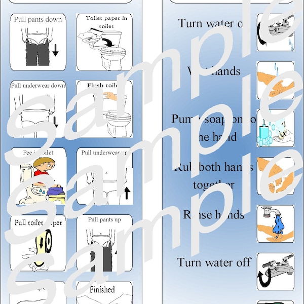 Toilet Training Visual Schedule - Etsy