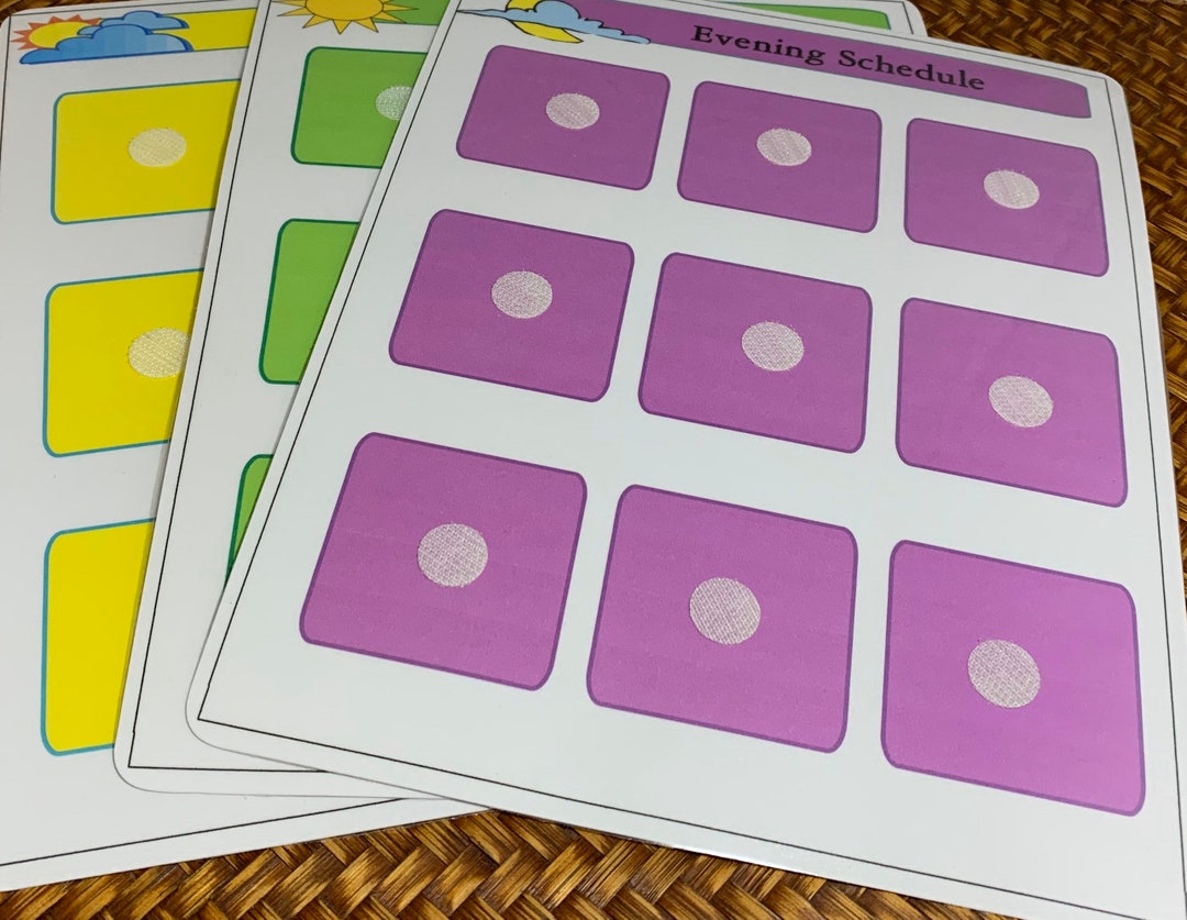 3 Large Printable PDF Visual Aid Schedules Daily Routine Chore Charts ...