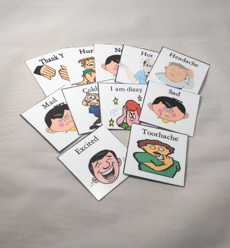 Communication Wallet, Keyring Activity, 30 Autism PECS, Emotions Visual ...