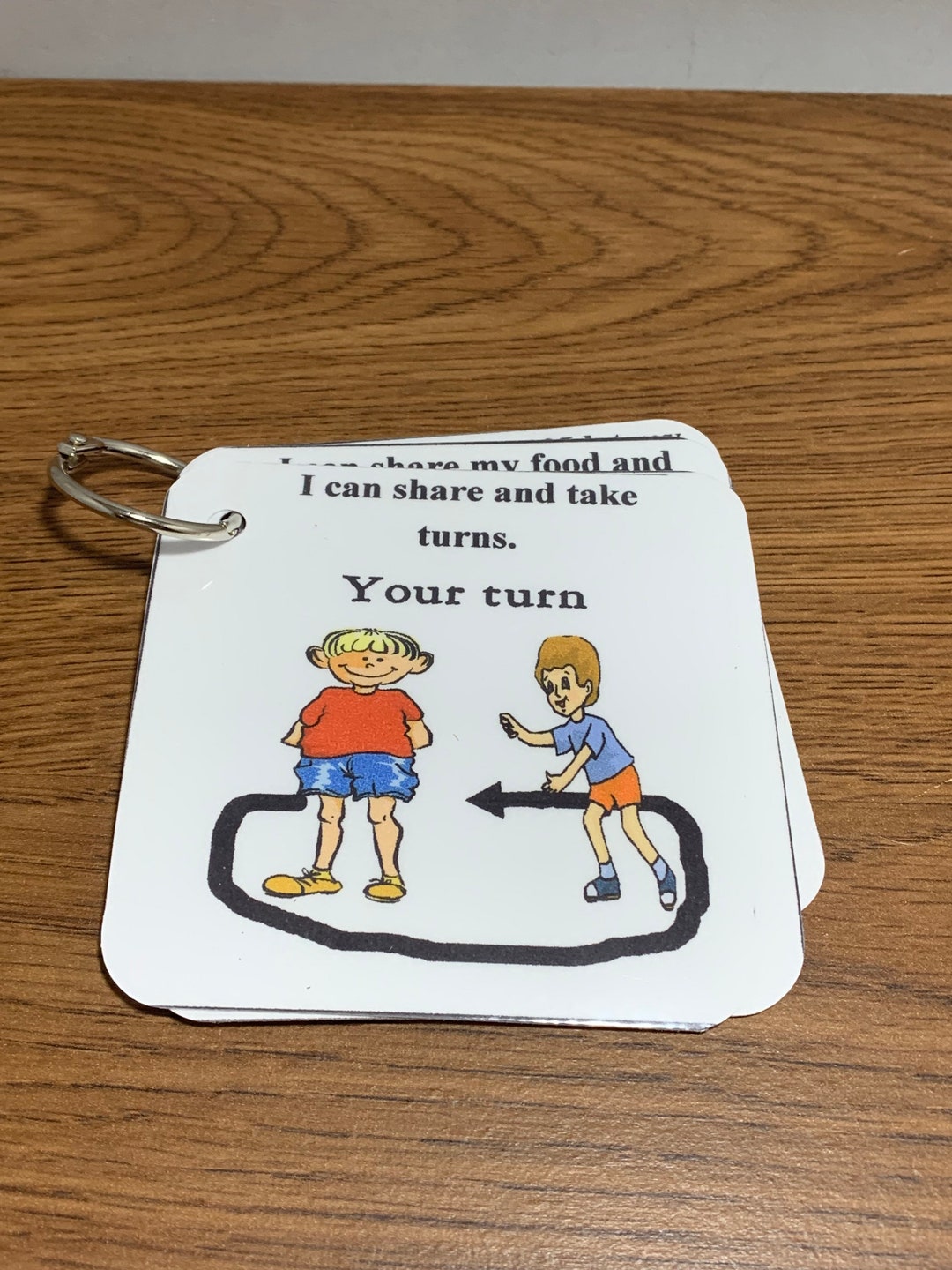 Social Skills Story Keyring Activity With Autism PECS, Visual Aid ...