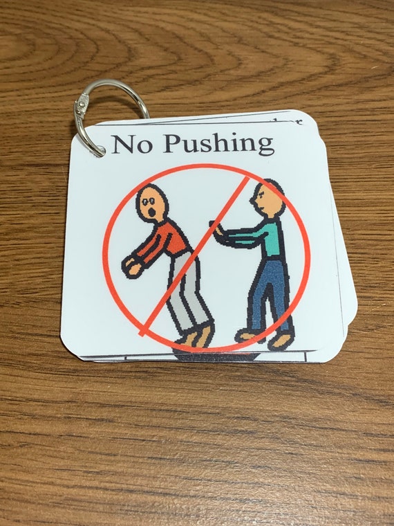 No Pushing Social Story