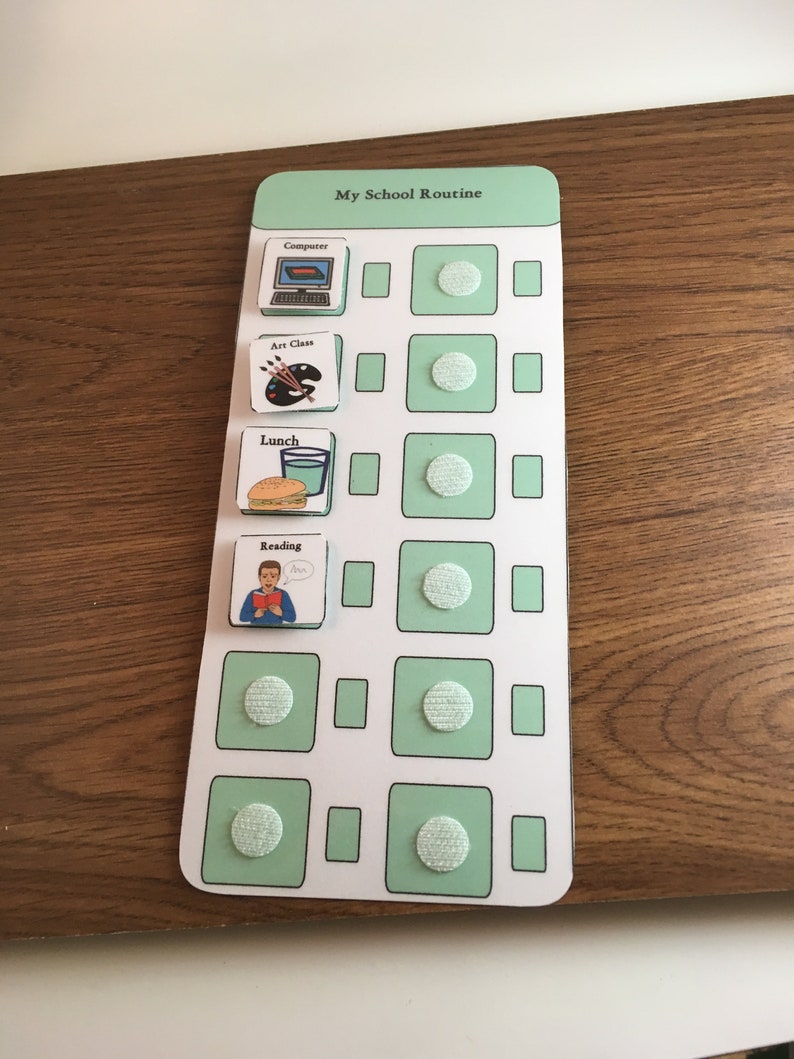 Daily Routine Visual Schedule Chore Chart ABA Therapy Autism | Etsy