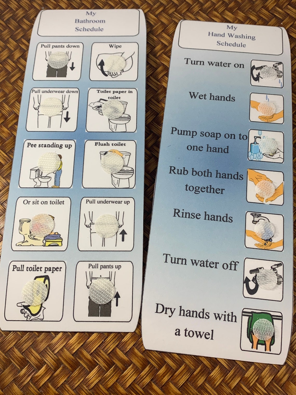 Autism PECS, Visual Schedule Hygiene Routine for Kids-potty Training ...