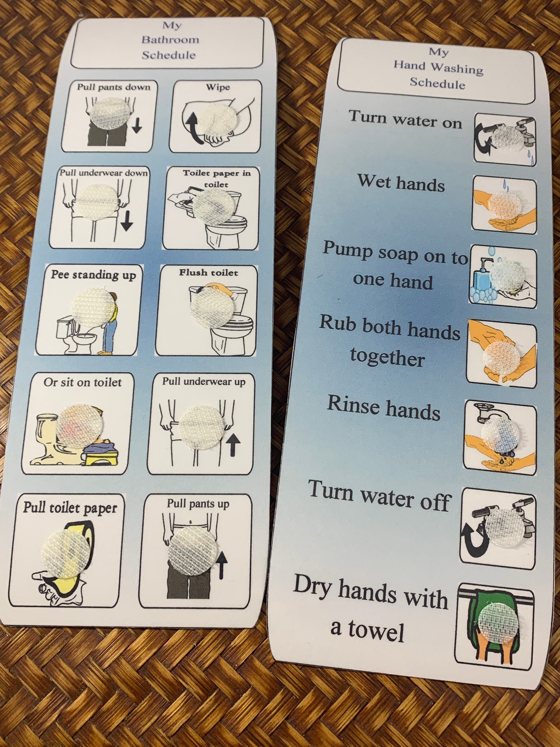 Autism PECS, Visual Schedule Hygiene Routine for Kids-potty Training ...