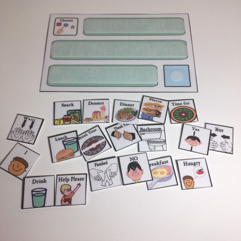 Mini Visual Aid, Communication Board With Autism PECS Communication ...