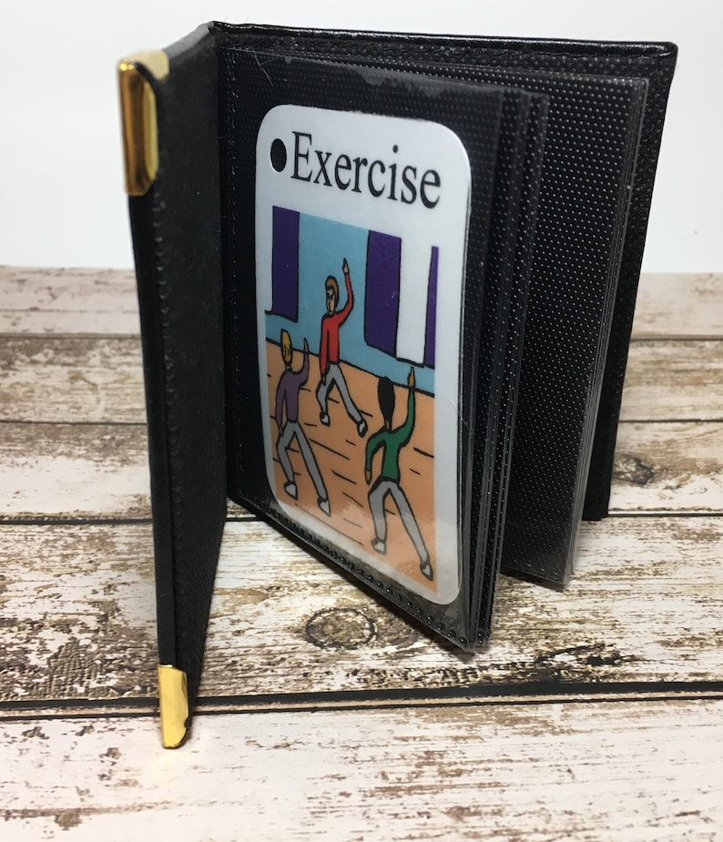 AAC Communication Cards Wallet & Breakaway Lanyard Set | PECS On-the-go ...