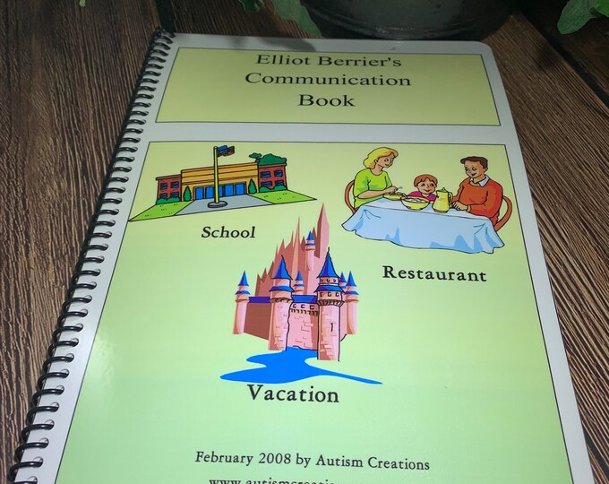 110 Autism Communication Pictures Cards Book or Binder Speech ABA ...