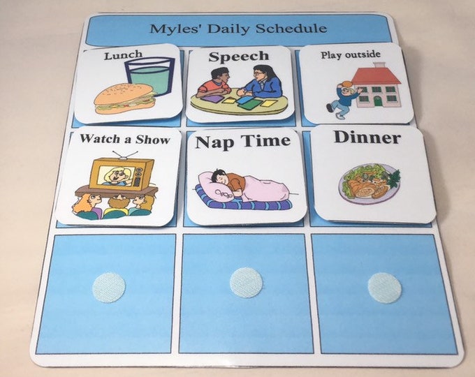 Large Visual Schedule Daily Routine Chore Chart, Autism PECS, Visual ...
