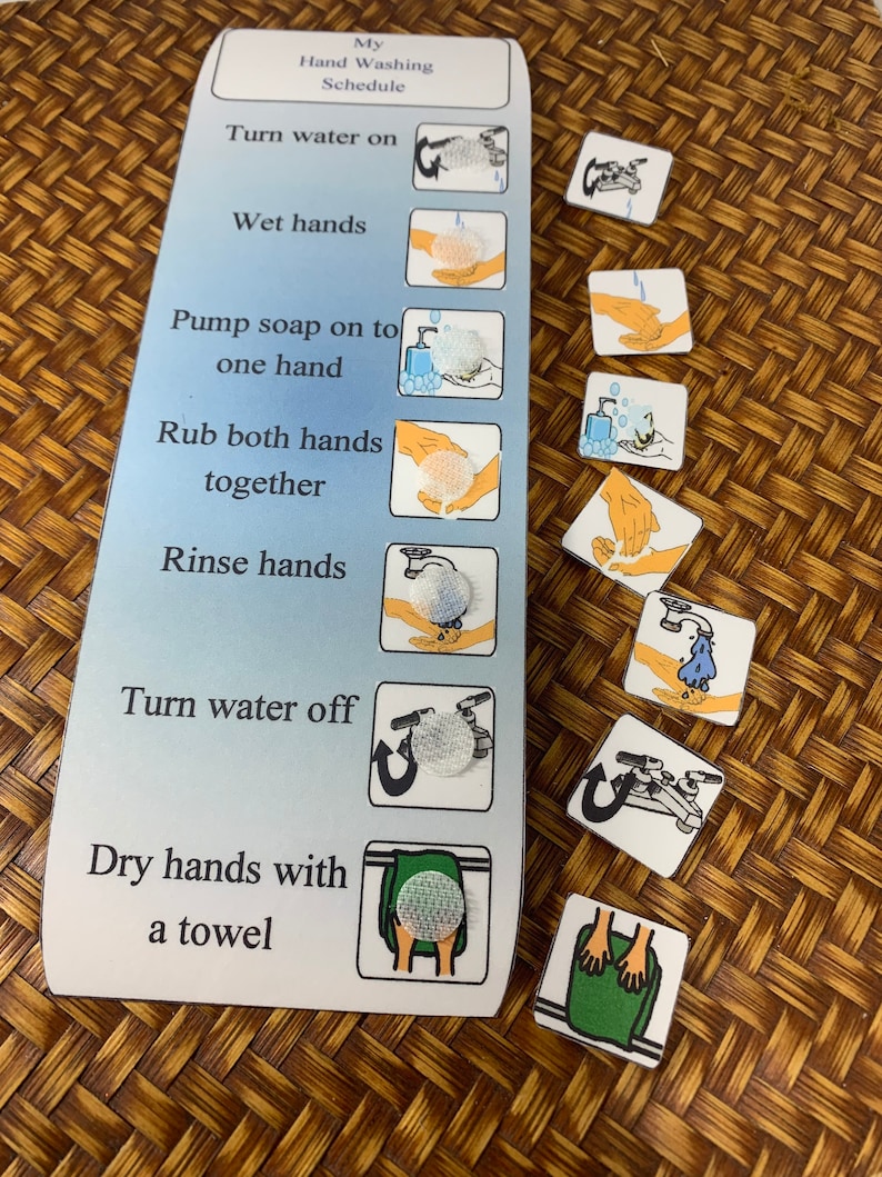 Autism PECS, Visual Schedule Hygiene Routine for Kids-potty Training ...
