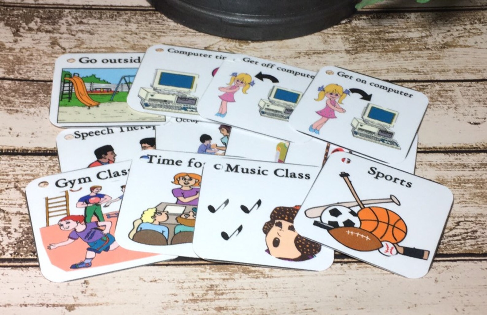 Social Skills Keyring School Activity, Autism PECS, Visual Aid ...