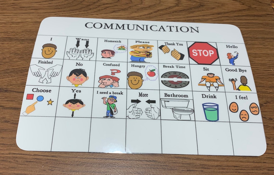 Autism PECS, Visual Schedule Board With Visual Aid Communication Cards ...