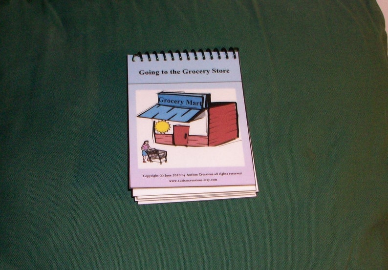 Communication Grocery Shopping Mini Book, Visual Schedules, Autism PECS ...