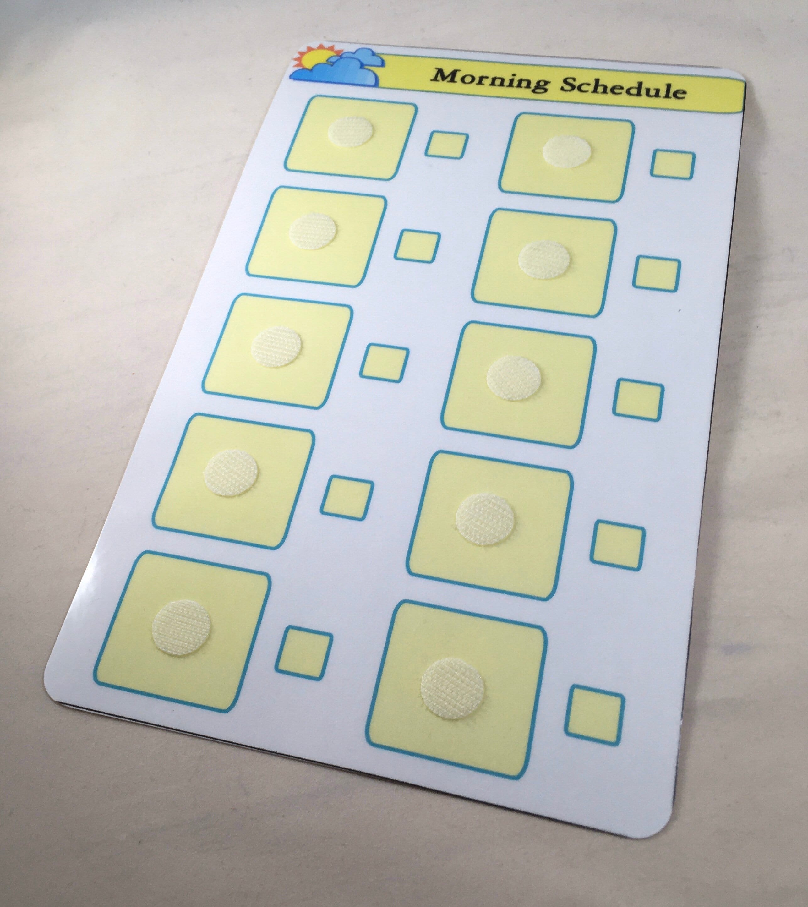 Daily Morning Chart, Large Home Visual Aid Schedule, Autism PECS ...