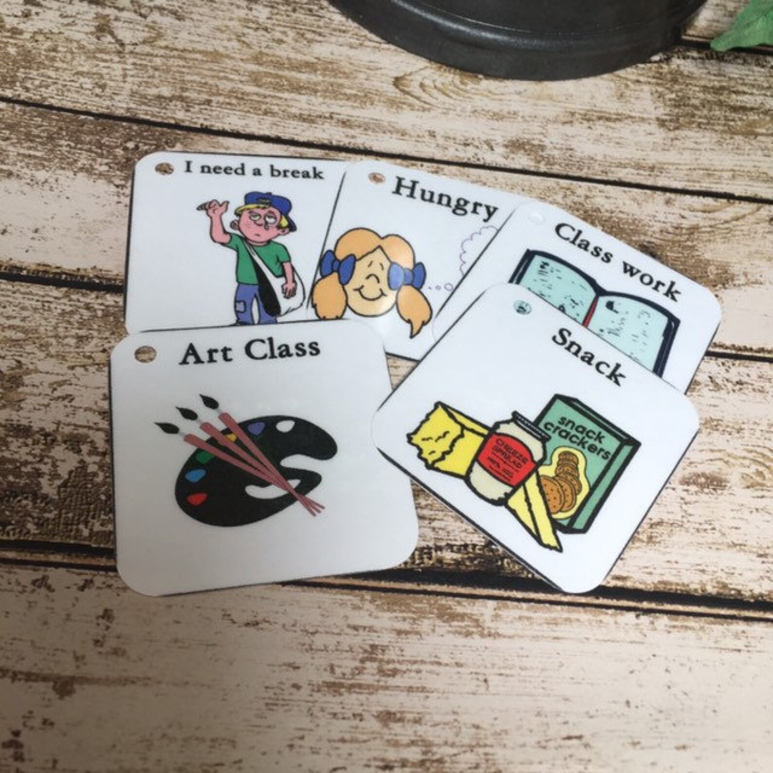 Social Skills Keyring School Activity, Autism PECS, Visual Aid ...