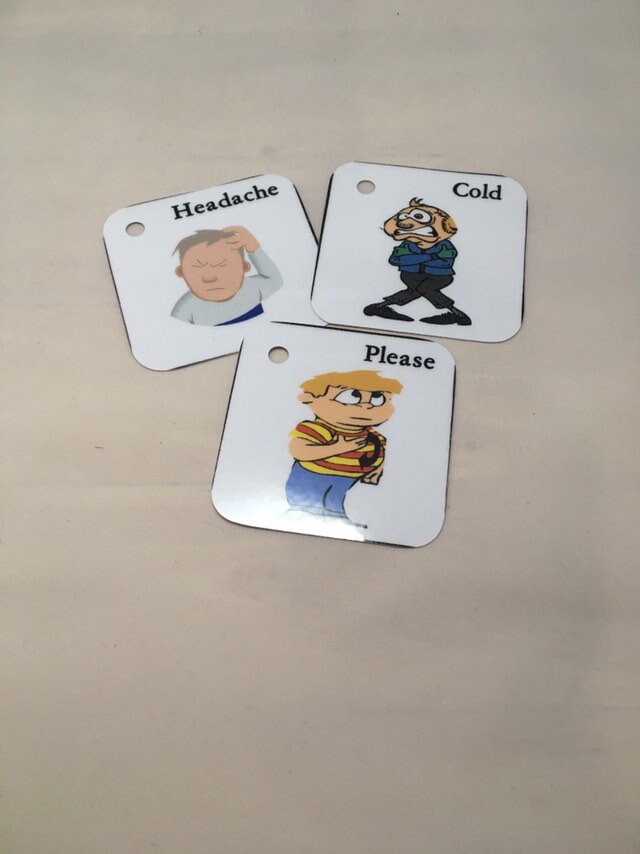 Social Skills Keyring Activity Autism PECS Visual Aid - Etsy