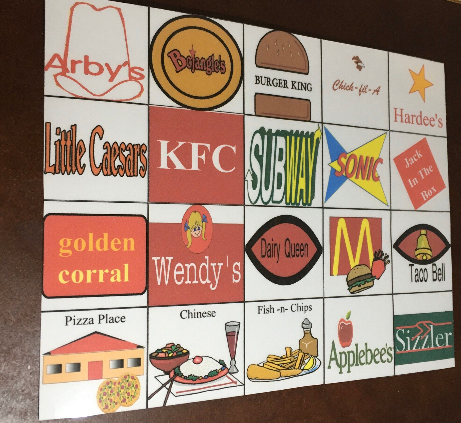 Autism PECS, Matching and Sorting Restaurant Game Board, Visual Aid ...
