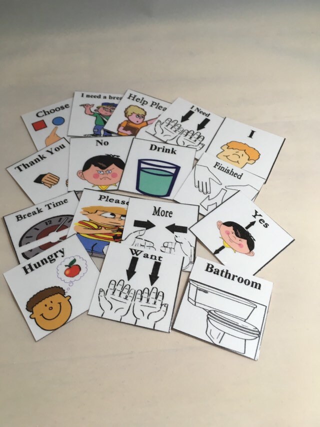 Visual Aid Large Communication Board, Autism PECS, Communication Cards ...