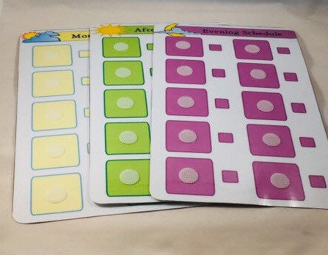 3 Visual Schedule Boards, Daily Routine Chore Charts, 90 Autism PECS ...